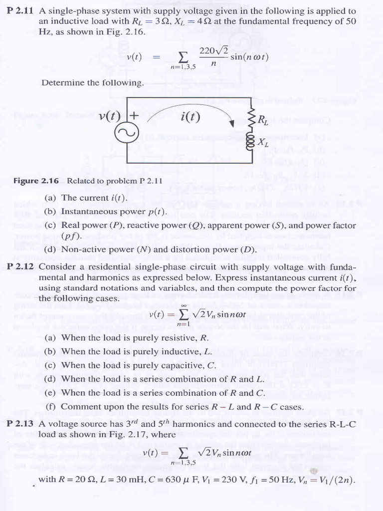 Single Phase - PQ Assignment | PDF | Electric Power | Computer Engineering