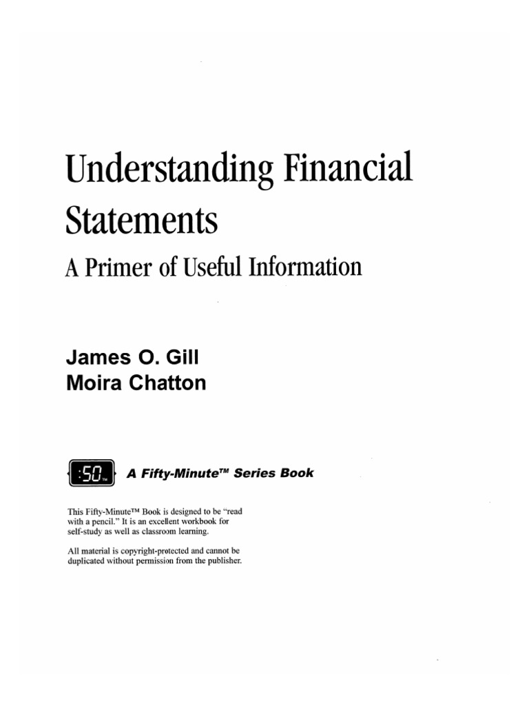 Understanding Financial Statements | PDF