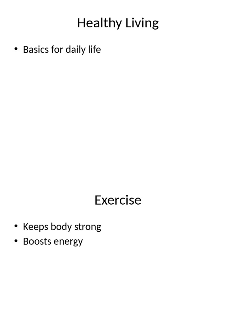 Healthy Living | PDF