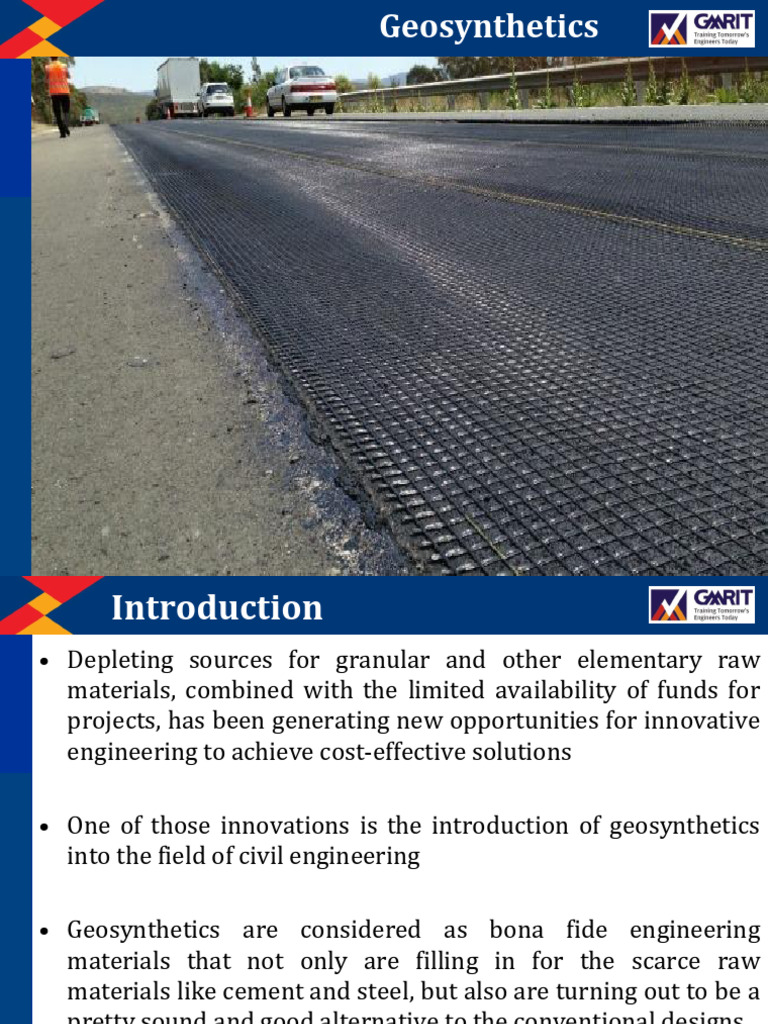 5 Intro To Geosynthetics Pdf Soil Building Materials