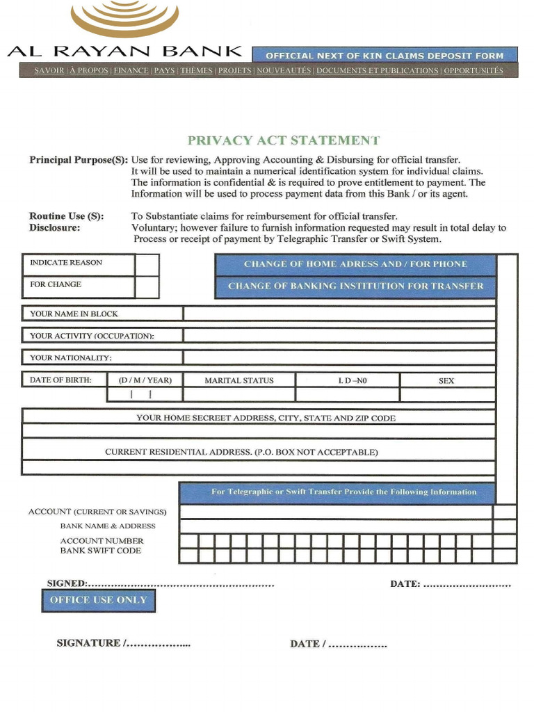 Next of Kin Form2 (1) (2) (Original) | PDF