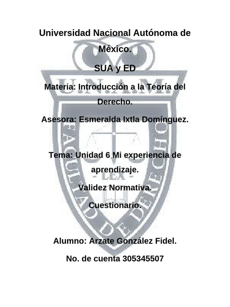 A2u6 - Itd Mi Experiencia de Aprendizaje | PDF | Derechos humanos ...