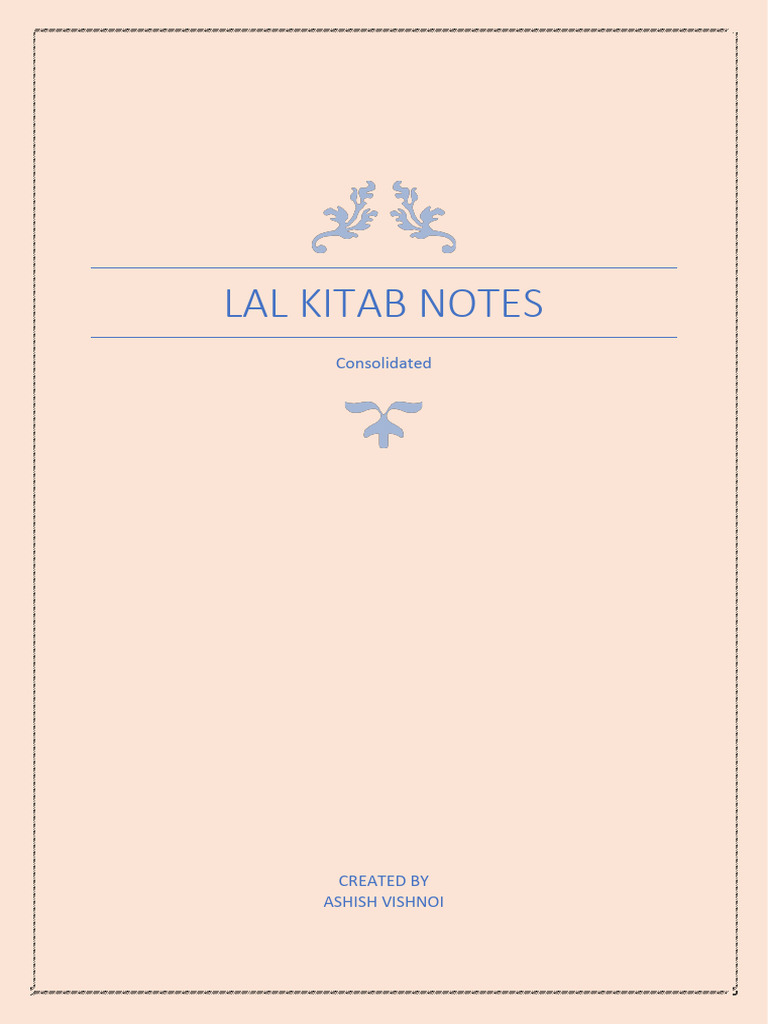 Lal Kitab Notes | PDF
