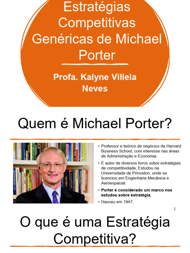 Estratégias Competitivas de Michael Porter | PDF | Mercado (economia ...