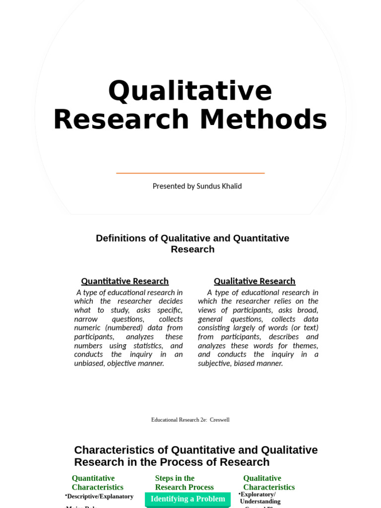 Qualitative Research Methods | PDF | Qualitative Research | Methodology