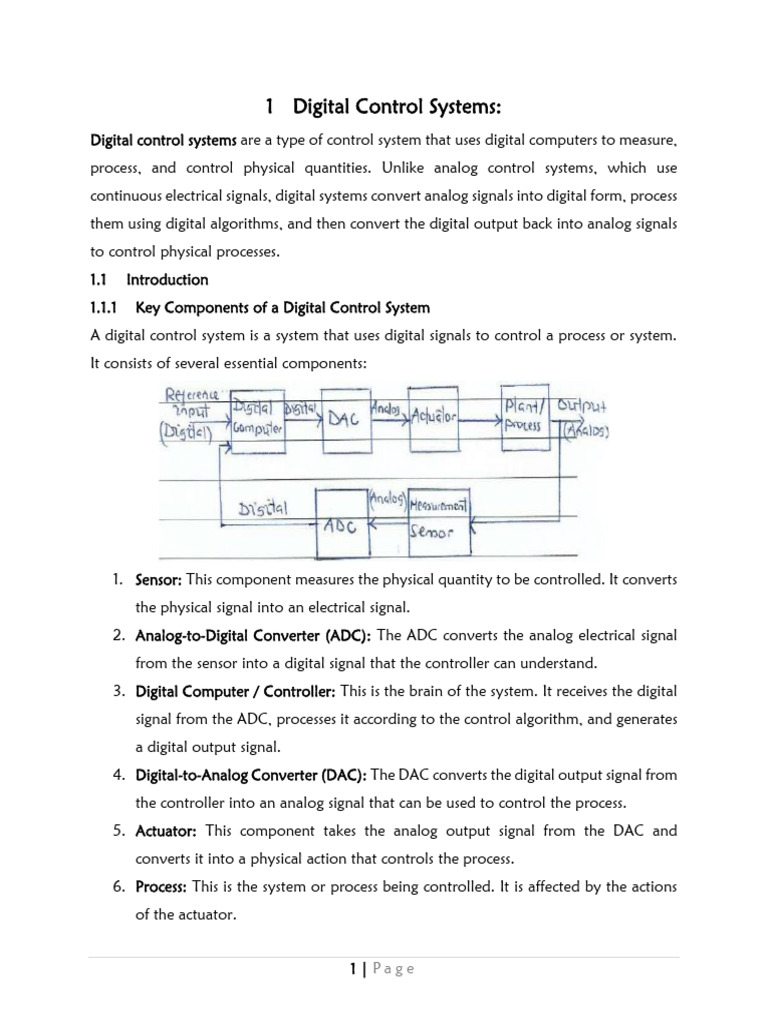 Digital Control Systems | PDF | Control Theory | User Interface