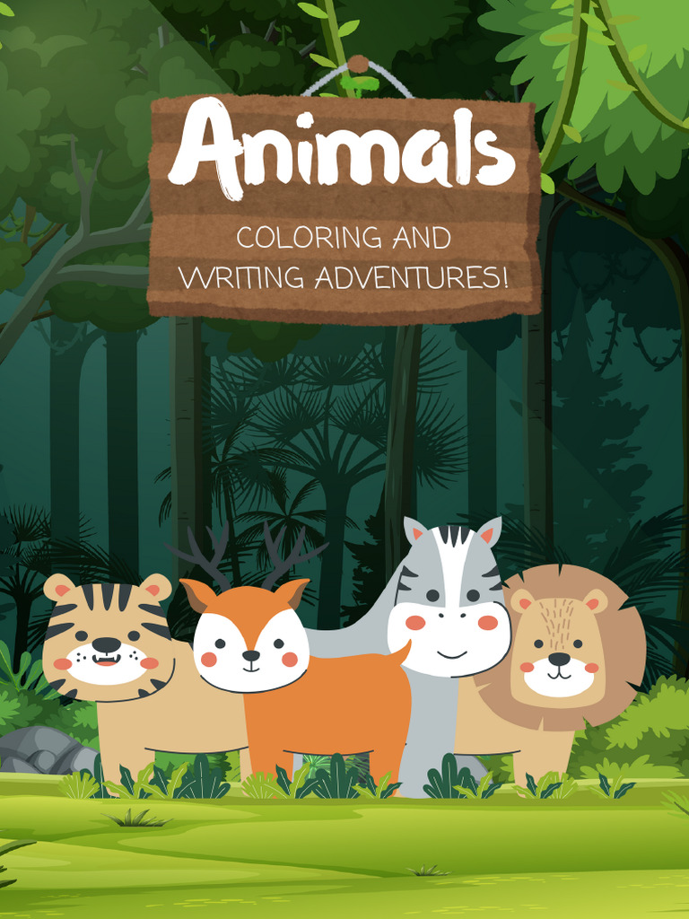 Animals Alfabeto Coloring Book | PDF