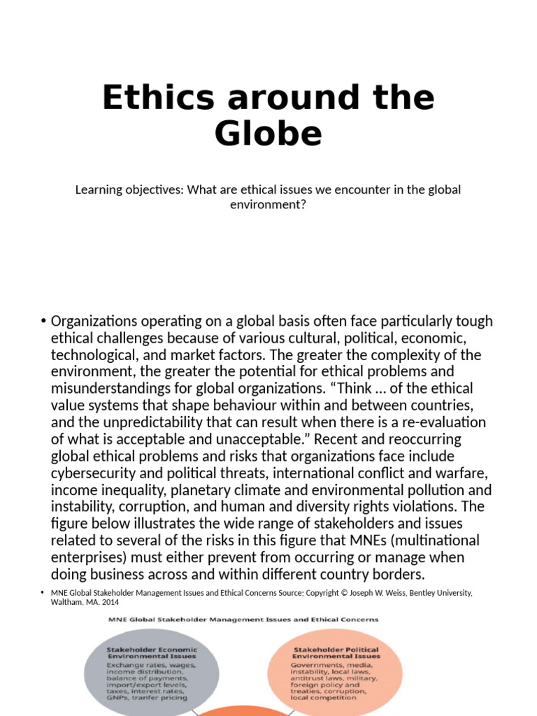 Global Ethical Challenges for MNEs | PDF | Bribery | Economies