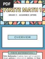 Finite Mathematics 1 | PDF | Matrix (Mathematics) | Linear Programming