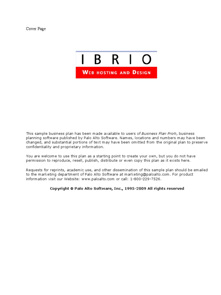 Web Design Business Plan | PDF | Small Business | Advertising