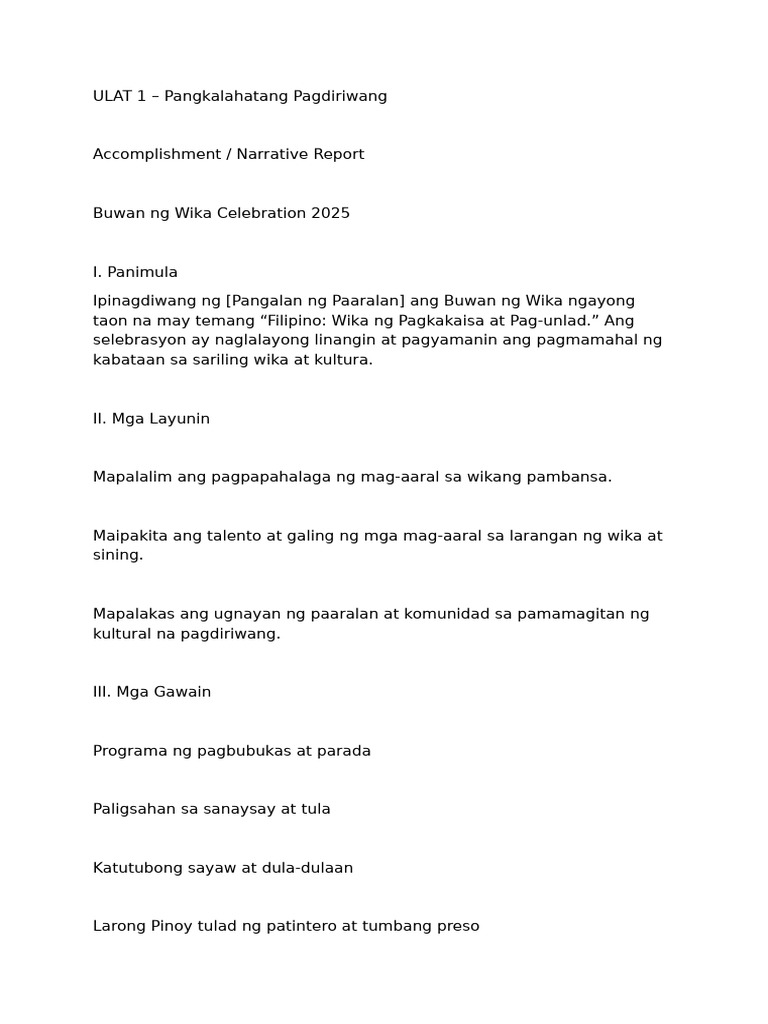 Document Ulat | PDF