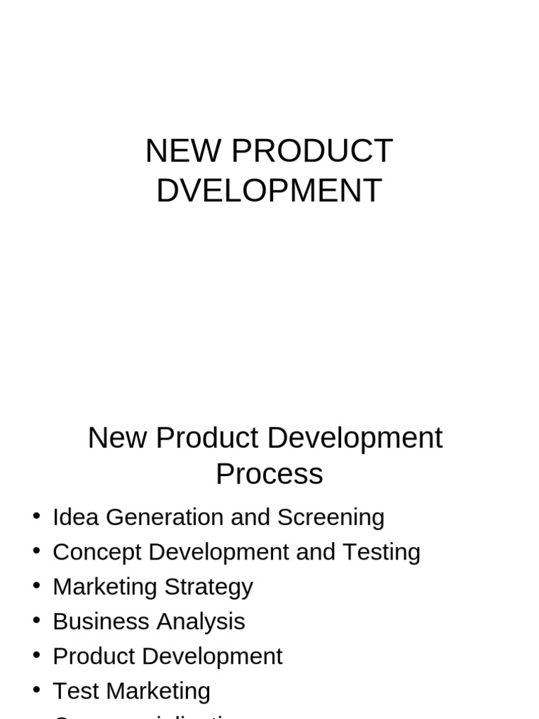New Product Development Process Guide | PDF | Marketing | Marketing ...