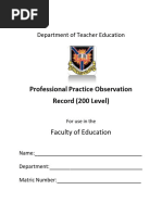 Online Lesson Observation Form | PDF | Teaching Method | Learning