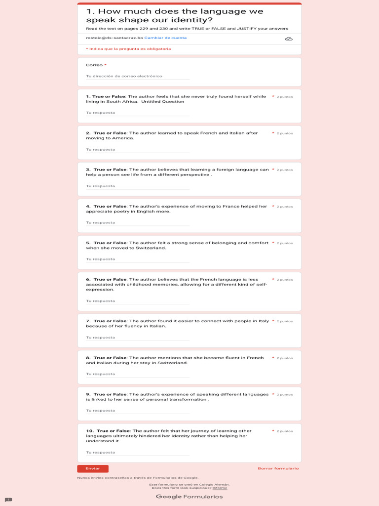 How Much Does The Language We Speak Shape Our Identity Pdf