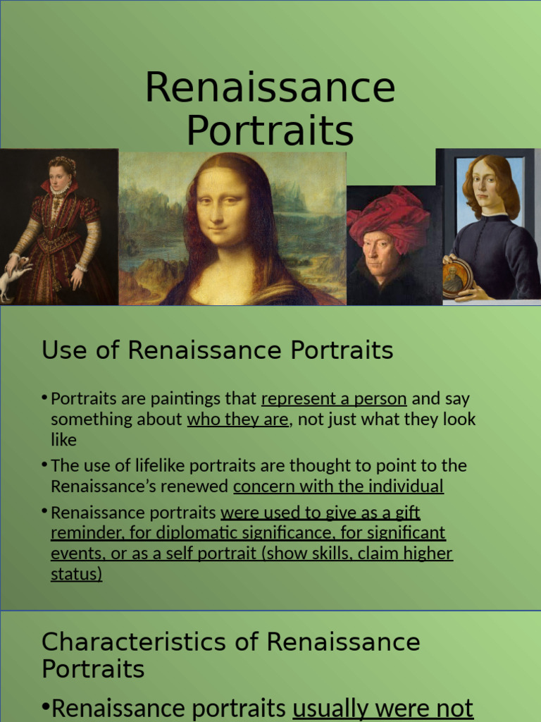Renaissance Portraits | PDF