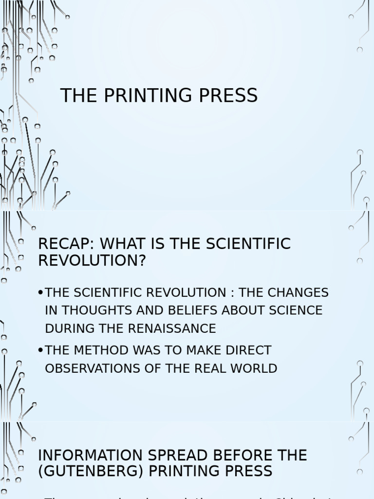 The Renaissance Printing Press | PDF