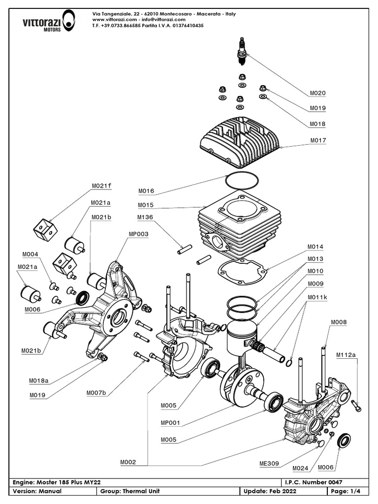 Illustrated Parts Catalogue Moster185Plus MY22 Man | PDF