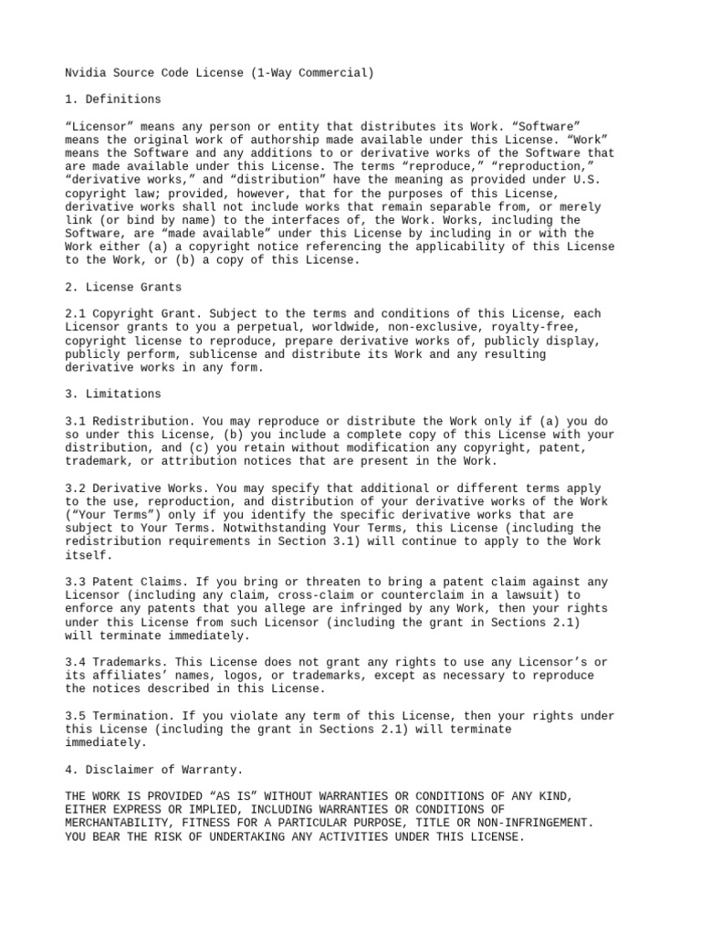 Nvidia Blast | PDF | License | Derivative Work