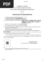 Form 60 Working Certificate for BH Registration | PDF
