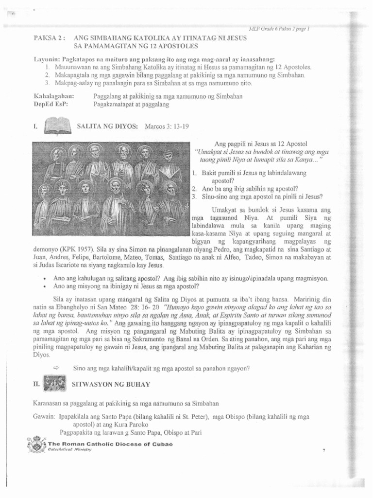 Cubao Catechetical Ministry - Grade 6 Lesson 2 - Ang Simbahang Katolika ...