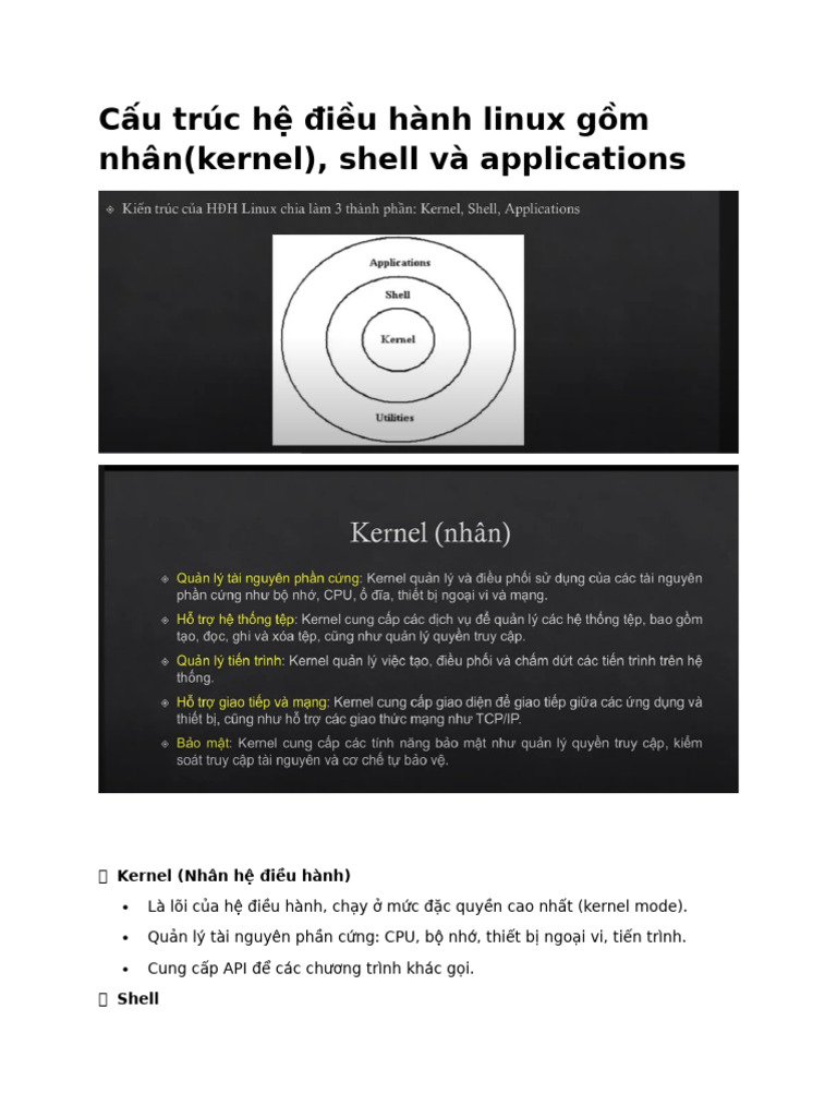 5 cấu trúc HDH linux | PDF
