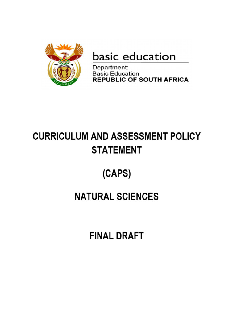 South Africa Natural Sciences Curriculum Guide | PDF | Educational ...