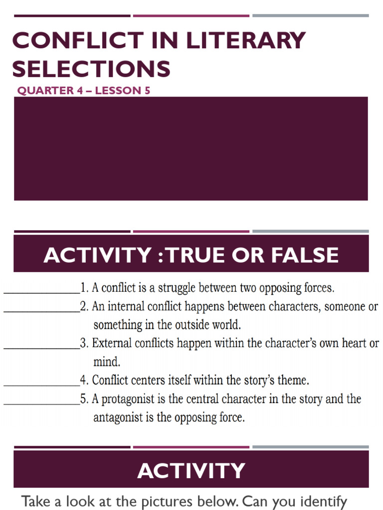 Understanding Literary Conflicts | PDF | Motivation | Motivational