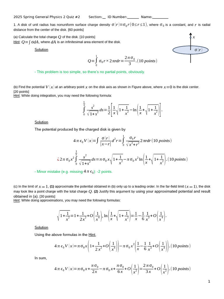 Physics 2 Quiz: Charge & Capacitance | PDF | Capacitor | Capacitance