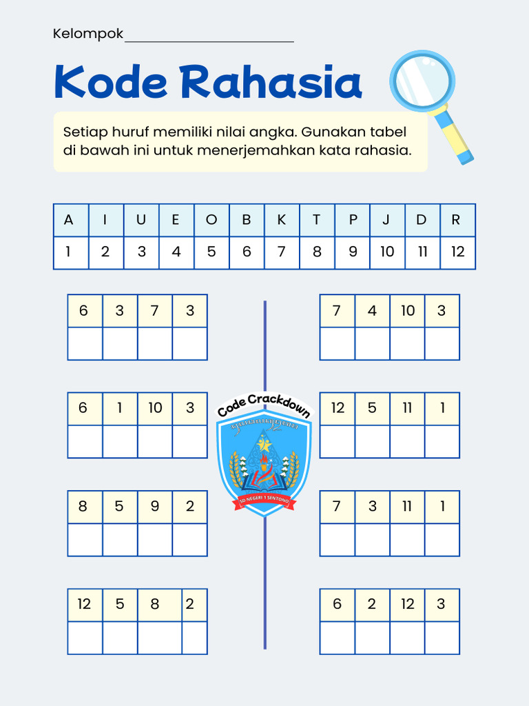 Oranye Sederhana Lembar Kerja Coding Matematika | PDF