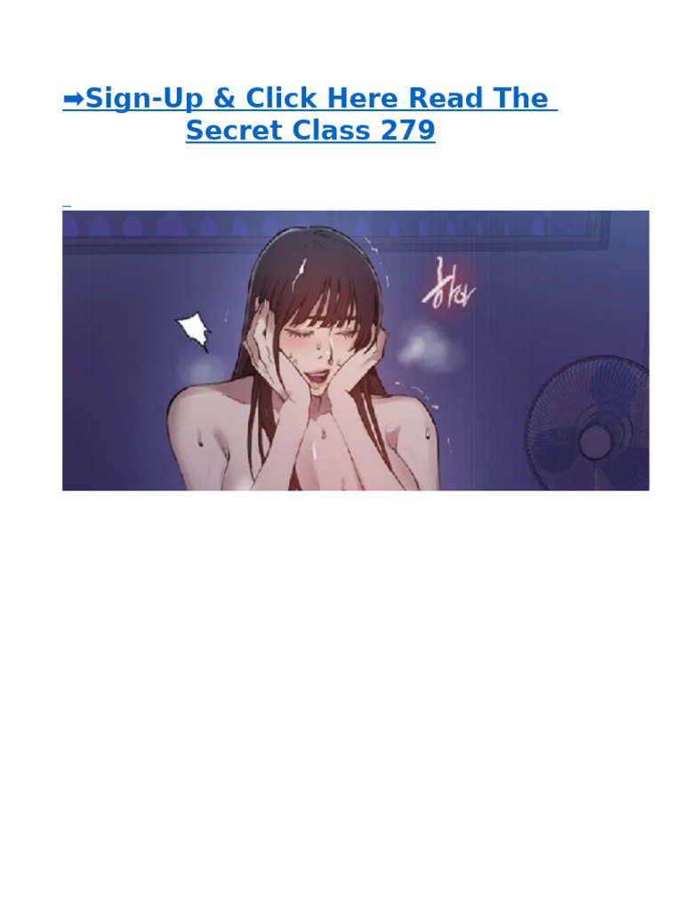 Secret Class 279 Chapter Raw Manhwa (Read Now) in English | PDF