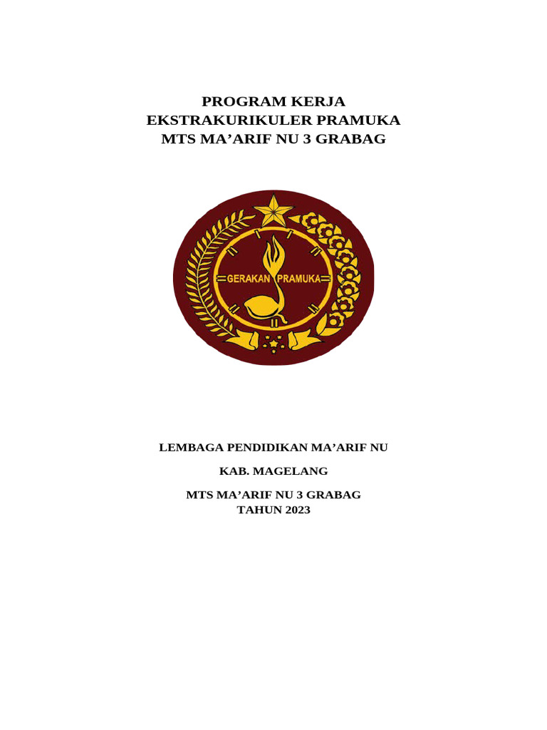 Program Kerja Pramuka 23-24 | PDF