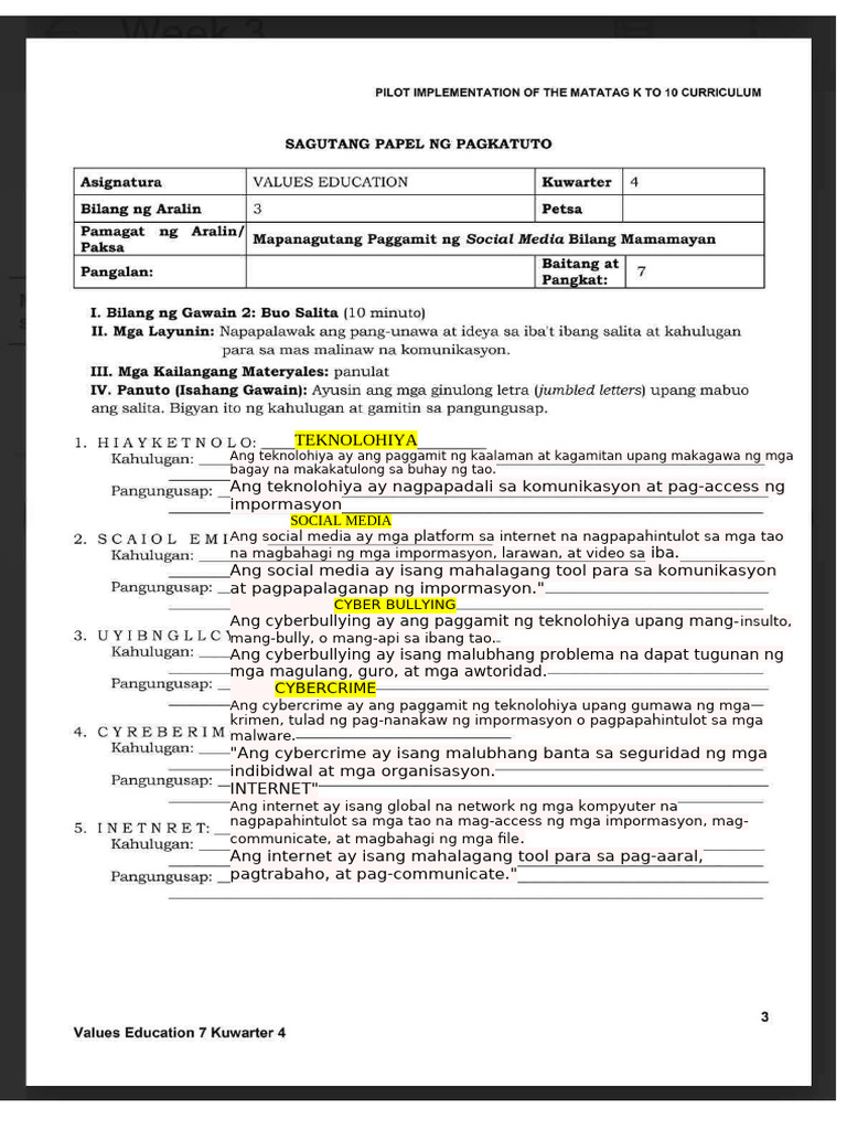 Teknolohiya: Social Media | PDF