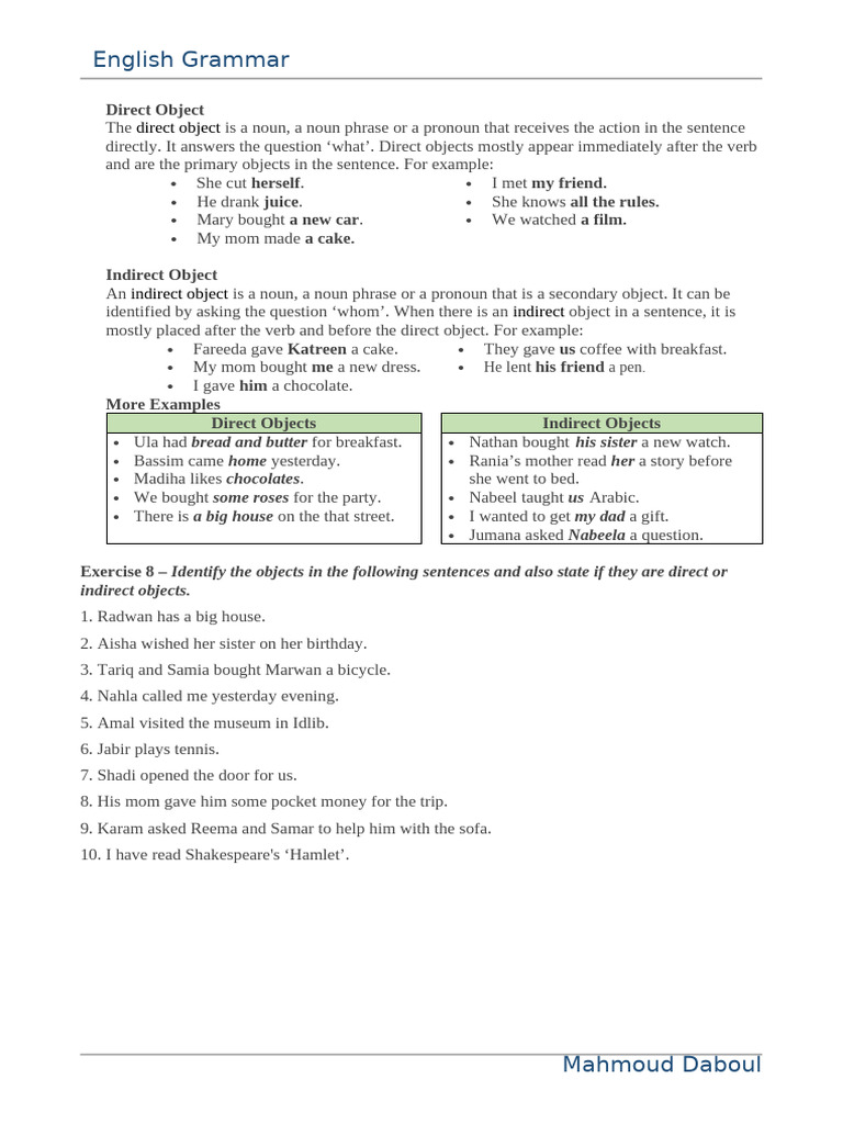 Complement & Adjunct | PDF | English Grammar | Subject (Grammar)