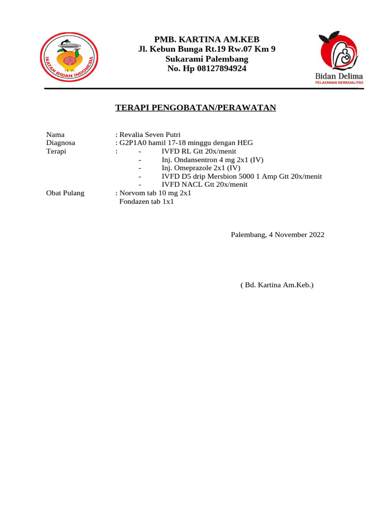 Terapi Pengobatan Hamil HEG di Palembang | PDF