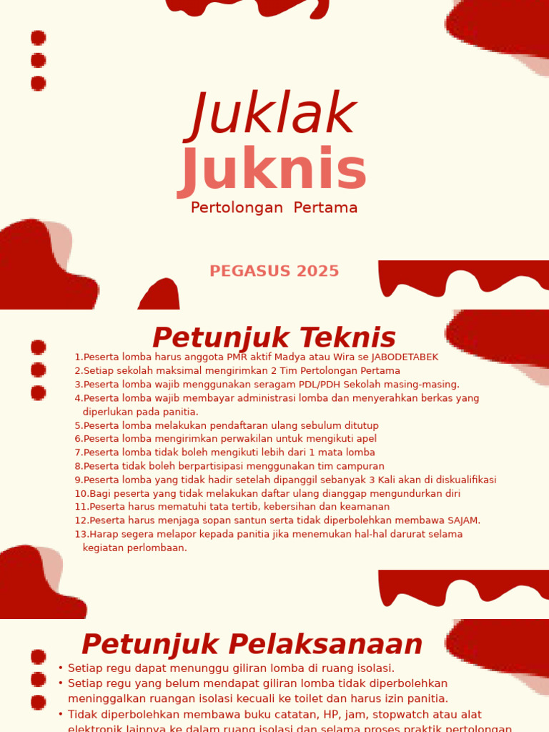 Juklak-Juknis Lomba PP SMKN 5 Kota Bekasi | PDF