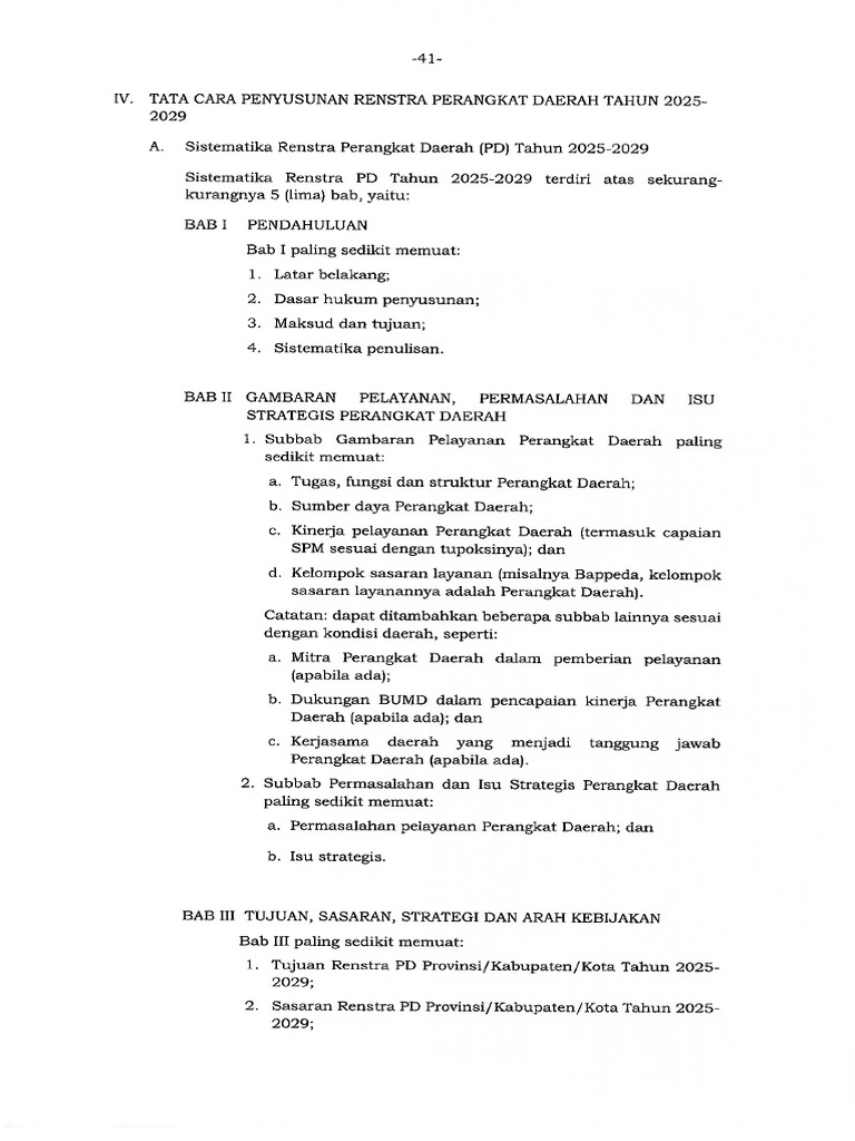 Penyusunan Renstra 2025 | PDF