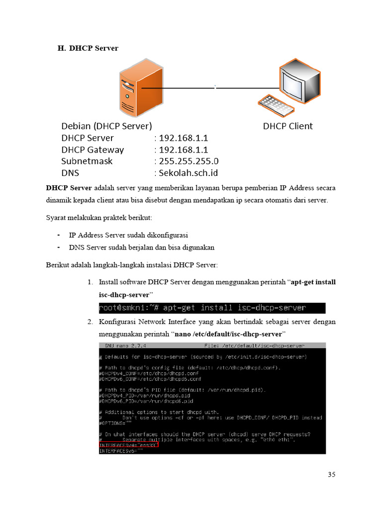 DHCP Server Debian 9 Stretch | PDF