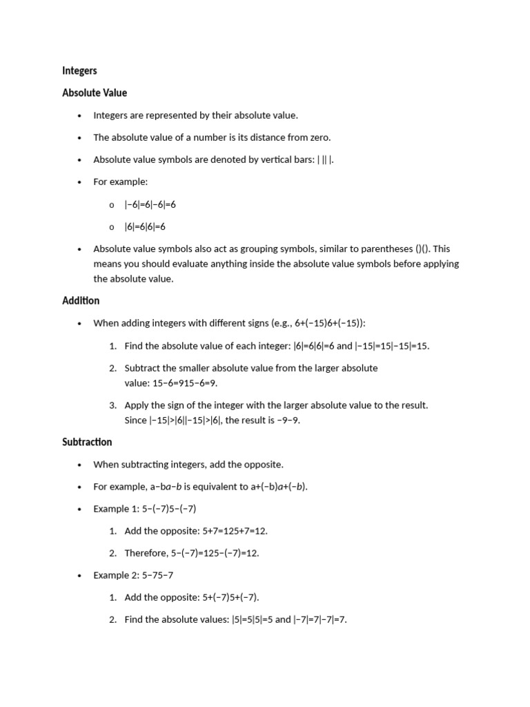 Integers | PDF