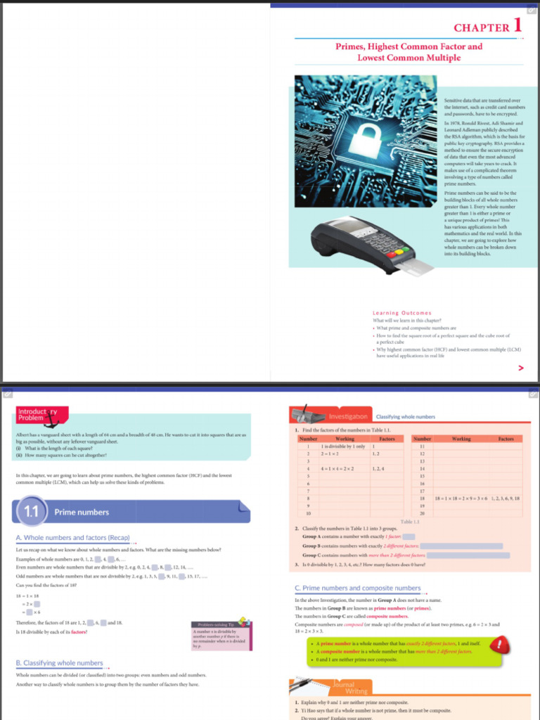 Think! Mathematics 1A Textbook Chapter 01 | PDF