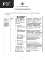 COT ECP Rating Sheet Teacher IV | PDF | Learning | Curriculum
