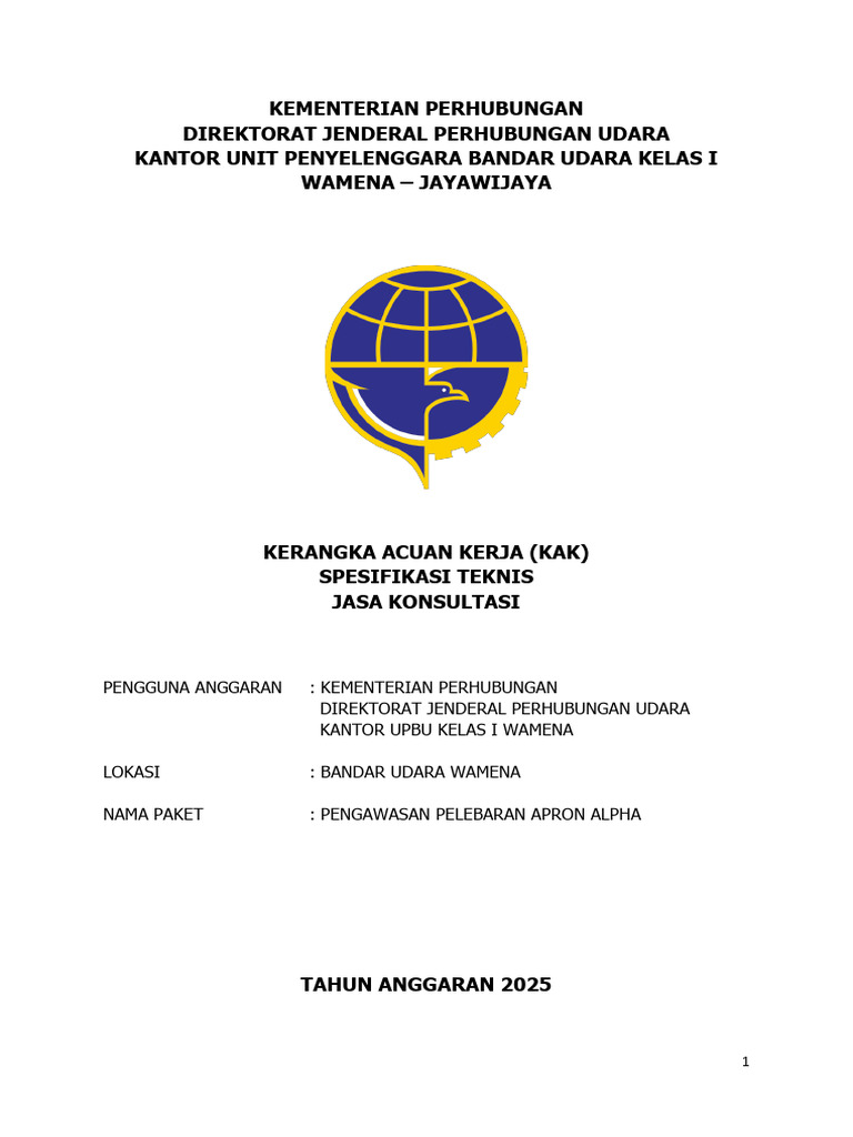 Kak Pengawasan Lengkap | PDF