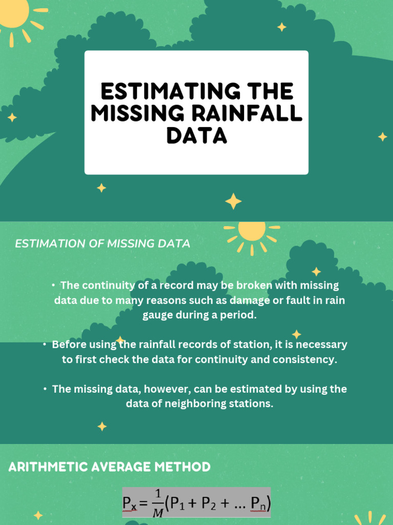 Estimating Missing Rainfall Data | PDF | Rain | Precipitation