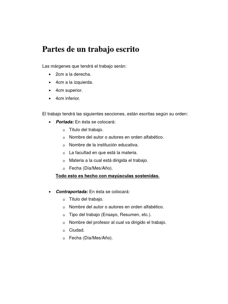 Trabajo Escrito | PDF