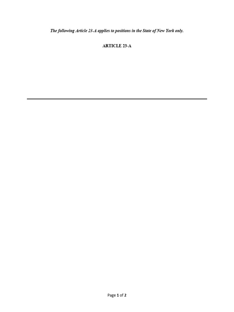 New York Correction Law Article 23-A | PDF | Employment | Pardon