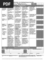 Braden Scale Risk Assessment Sheet | PDF | Eating | Pain