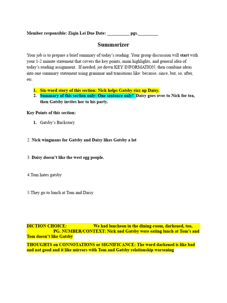 Book Club Summarizer | PDF