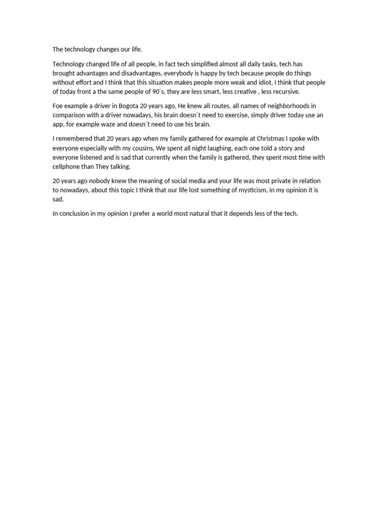 The Technology Changes Our Life | PDF