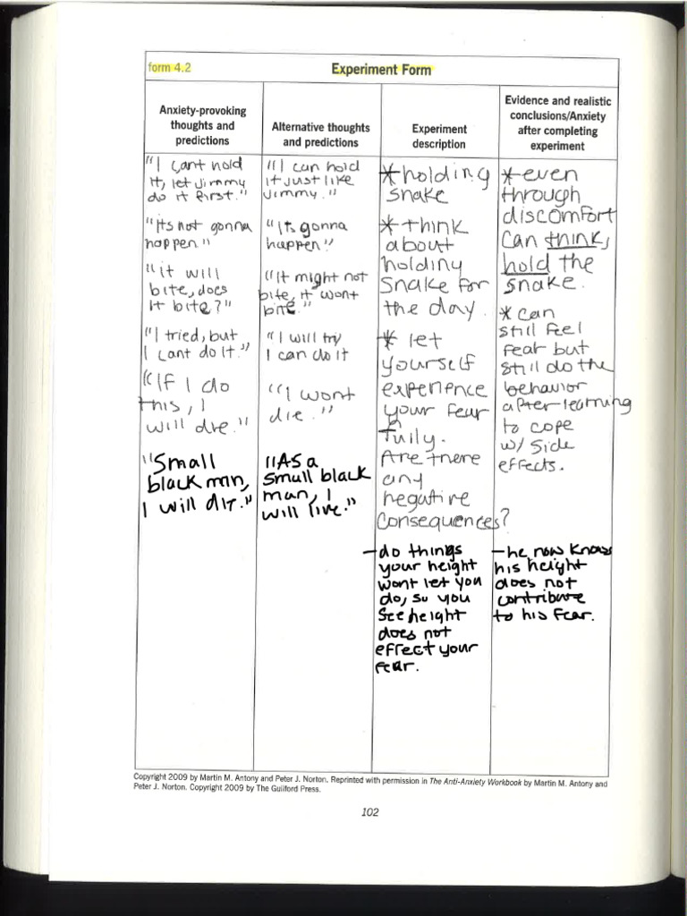 Experiment Form | PDF