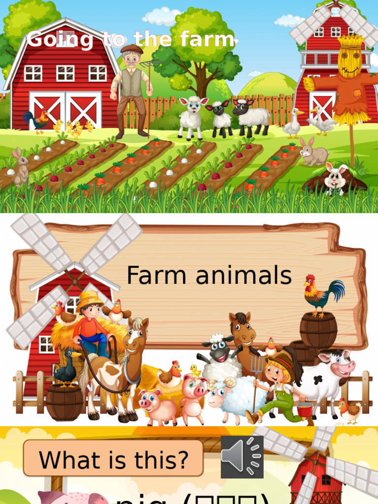 Going To The Farm Farm Animals | PDF