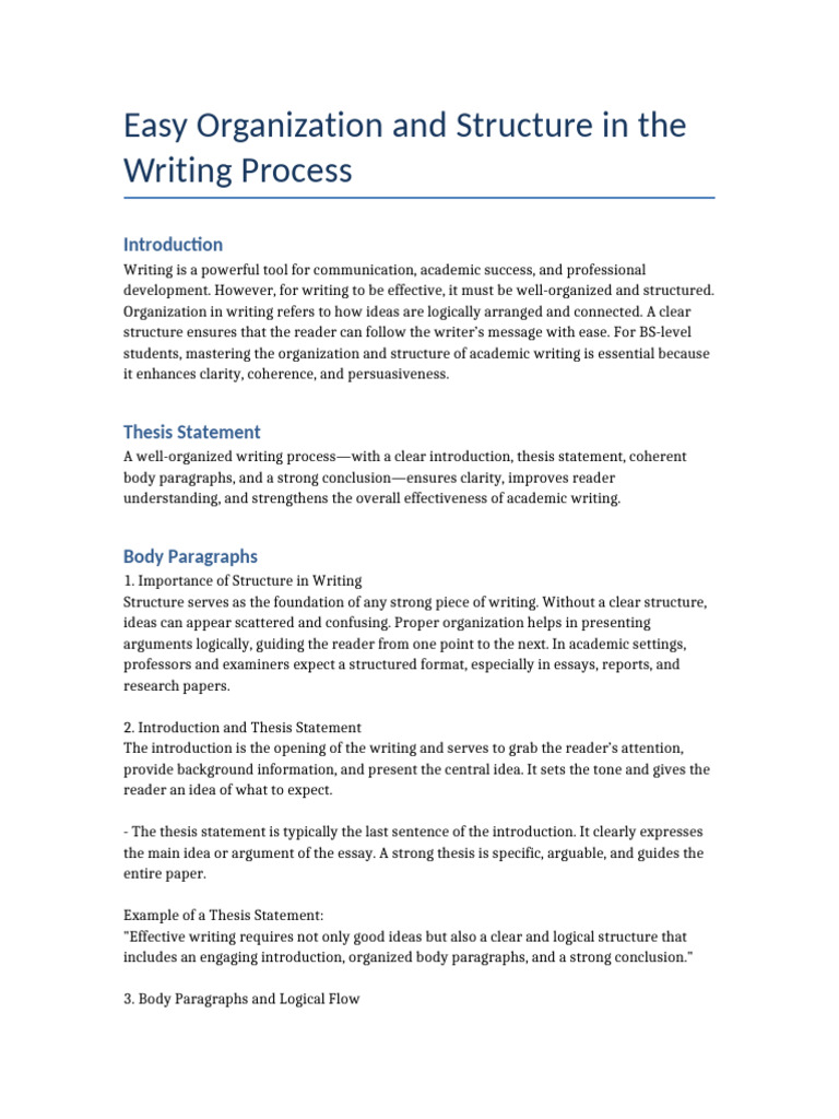 Effective Essay Structure for Students | PDF | Thesis | Essays